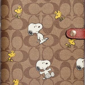Coach | Office | Coach X Peanuts Notebook In Signature Canvas With ...